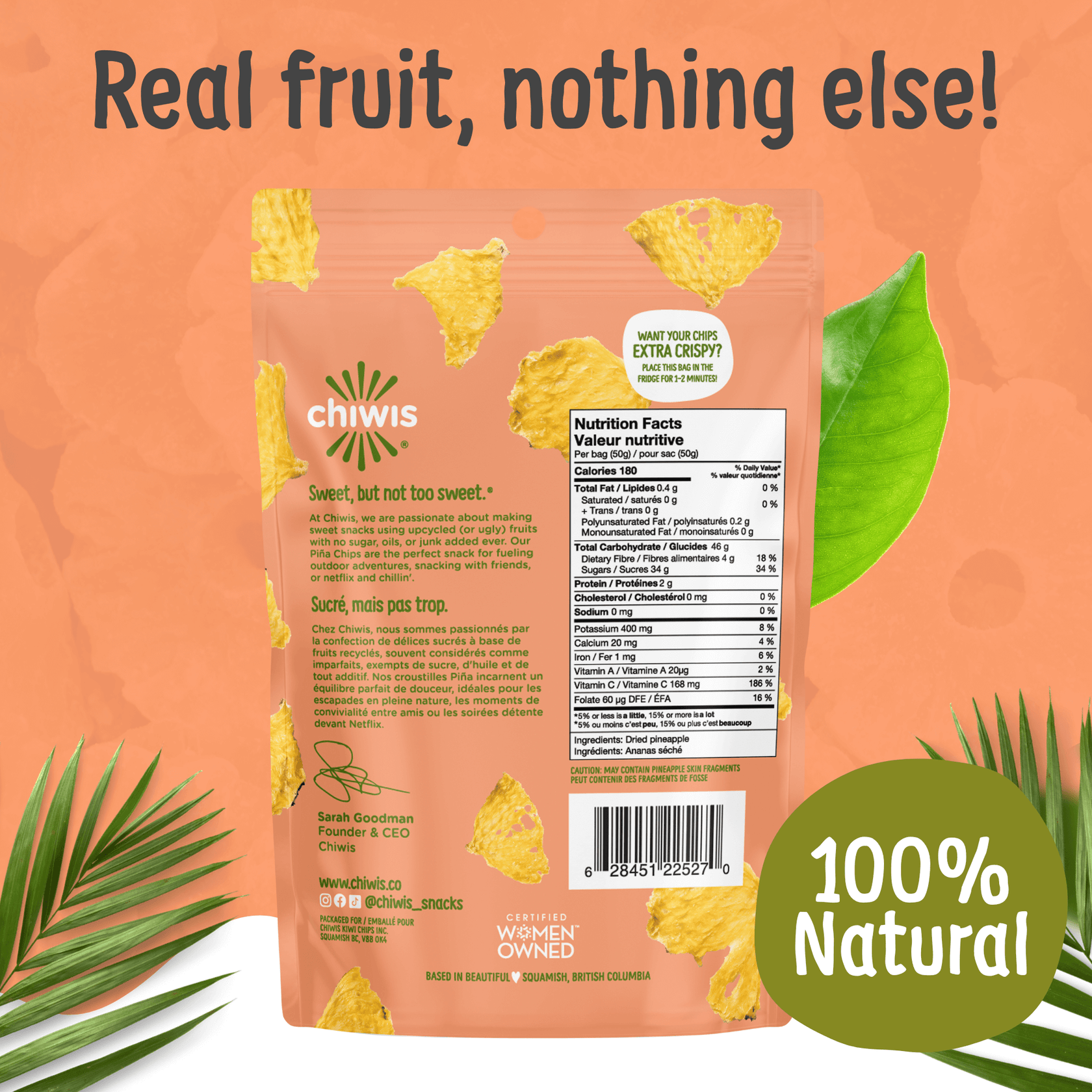 Piña Chips - Vegan Pineapple Chips – Chiwis